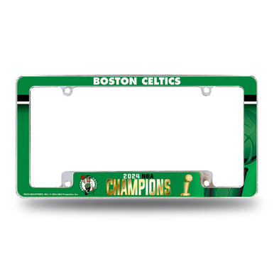 Celtics 2024 NBA Champions Chrome License Plate Frame - Boston ProShop