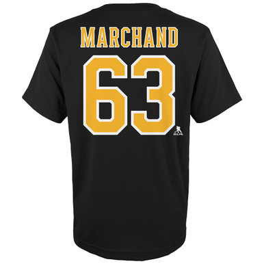 Marchand Youth Name and Number Tee - Boston ProShop