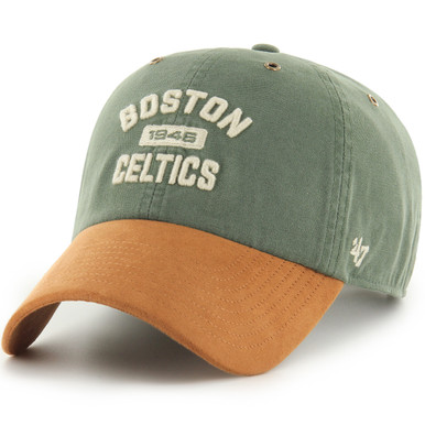 Celtics '47 Raftes Green Tan Clean Up Cap - Boston ProShop