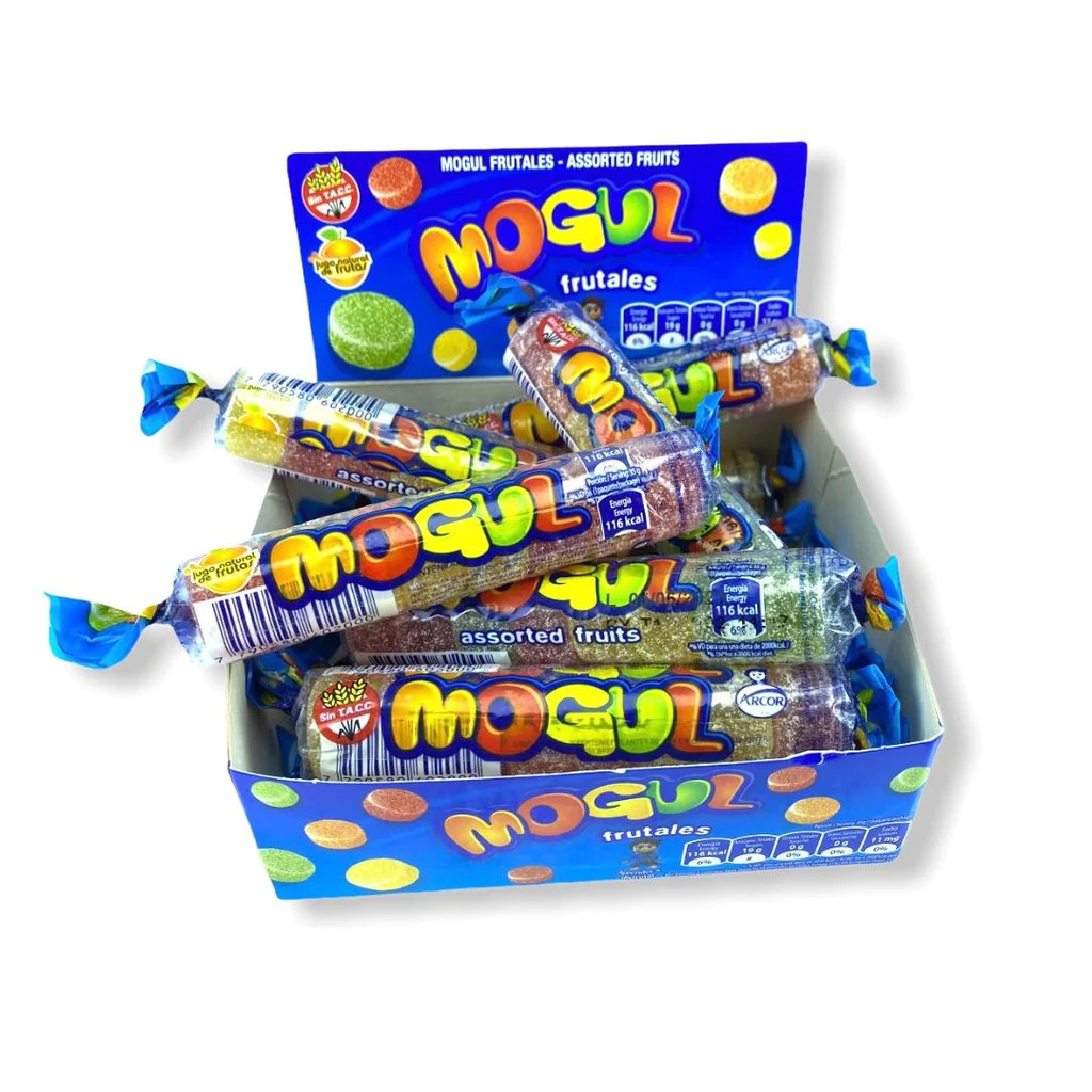 Mogul Gomitas Frutalles en Rollo, 35 g / 1.2 oz (caja con 12 unidades)