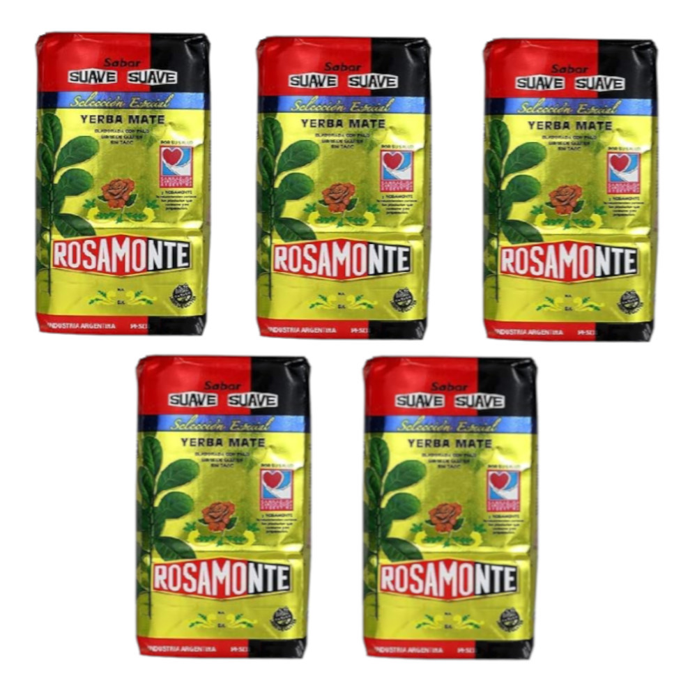 Rosamonte Yerba Mate Selección Especial Suave, 1 kg / 2.2 lb ea (pack ...