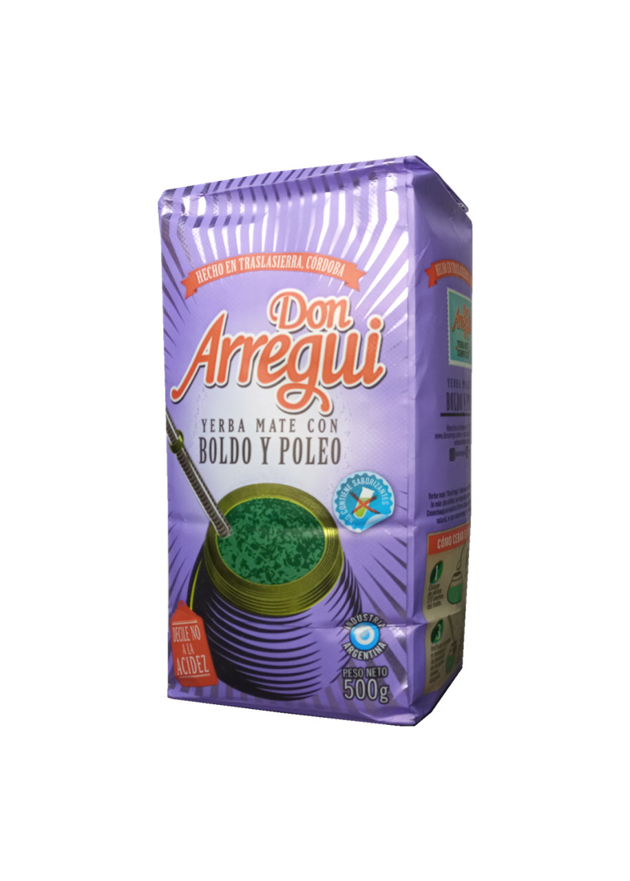 Don Arregui Yerba Mate Boldo y Poleo, 500 g / 1.1 lb
