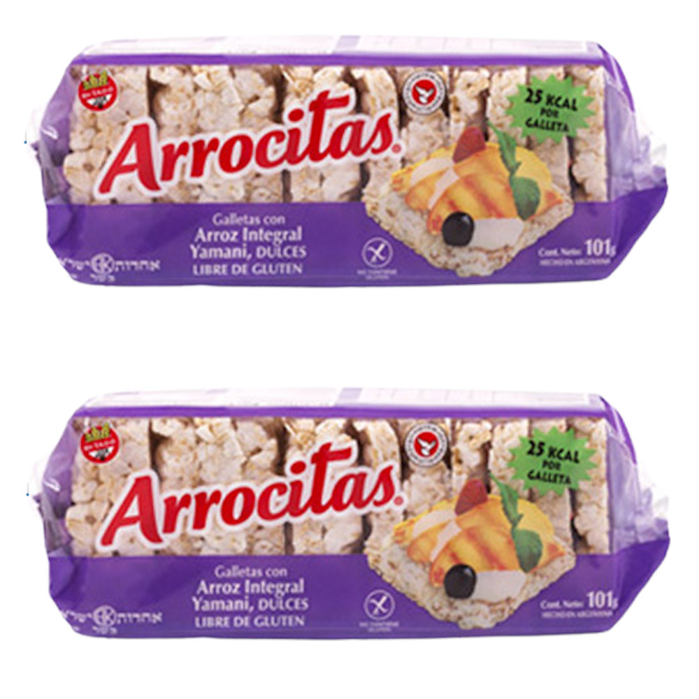 Arrocitas Galletas de Arroz Integral Yamani Dulces, 202 g / 7.12 oz (pack de 2 unidades)