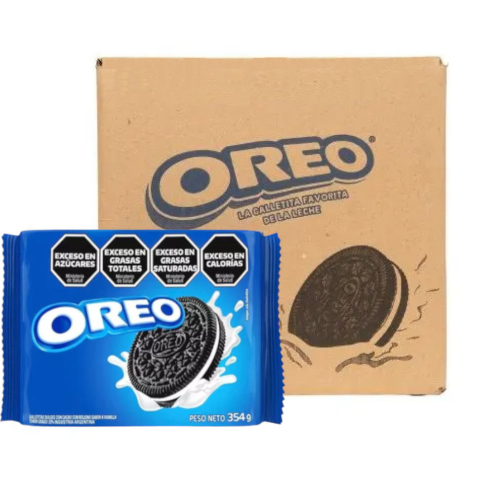 Oreo Galletitas de Chocolate Rellenas con Sabor Vainilla Tripack, 358 g ...