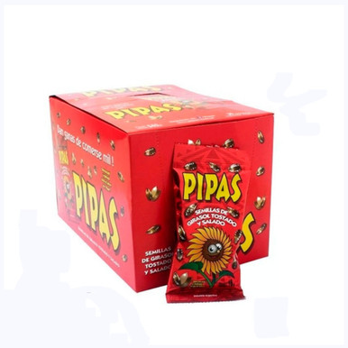 Pipas Semillas de Girasol Tostado y Salado, 540 g / 19.04 oz (caja con ...