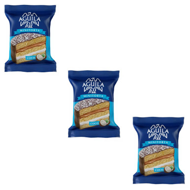 Águila Alfajor Minitorta Sabor Coco, 70.6 g / 2.49 oz ea (pack de 3 ...