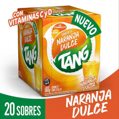 Tang Jugo en Polvo Sabor Naranja Dulce, 15 g / 0.52 oz ea (caja con 20 ...