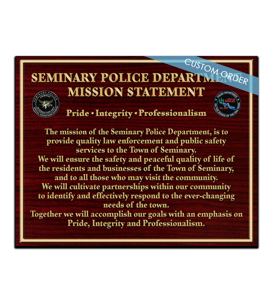 Wall Plaques Police Mission Statements wall-plaques-police-mission-statements