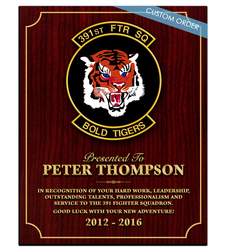 Recognition Plaques-Retirement Plaques-Appreciation Plaques-Custom ...