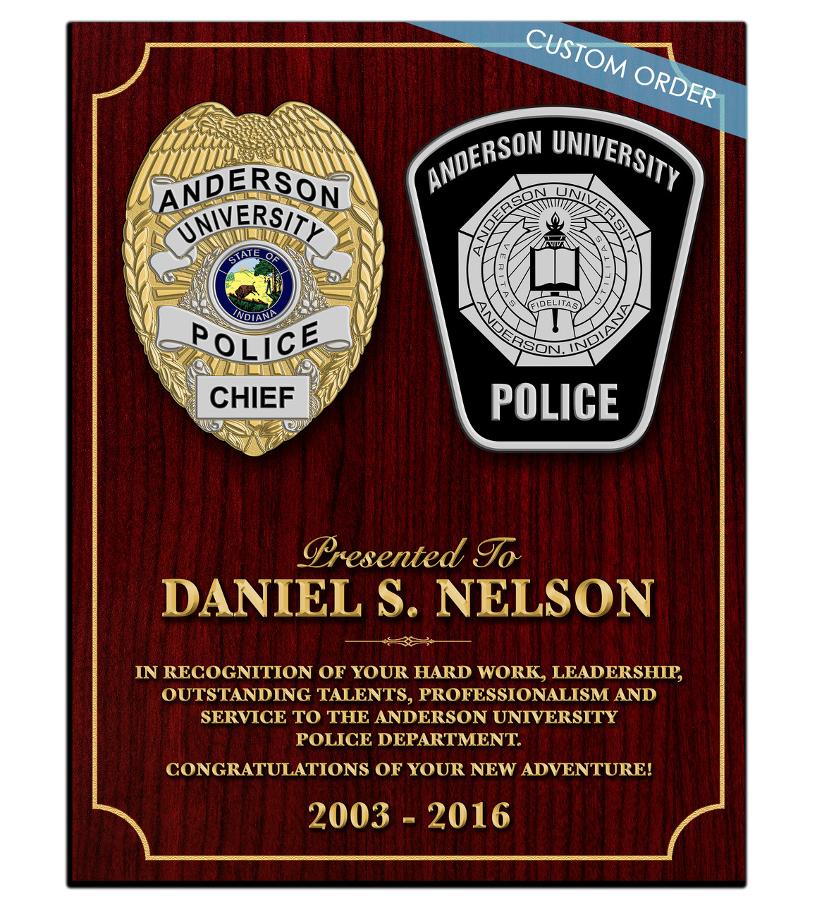 Recognition Plaques-Retirement Plaques-Appreciation Plaques-Custom ...