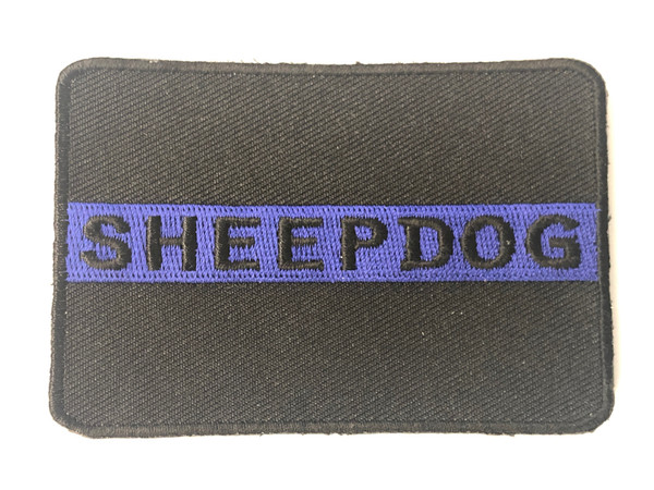 Sheepdog Thin Blue Line Patch - PatchPlaques.com