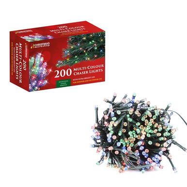 200 LED Multi-Coloured Chaser Lights