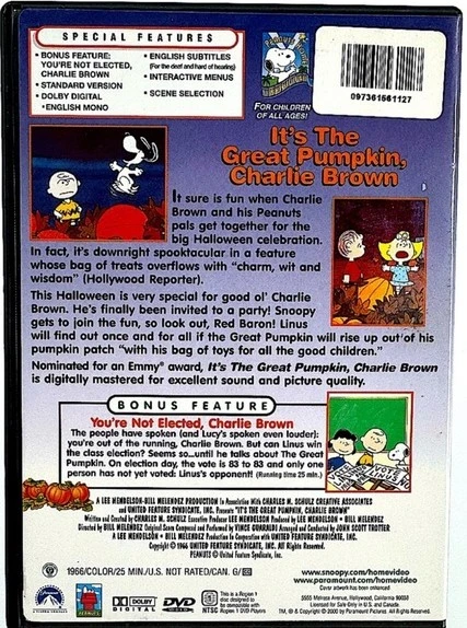It's the Great Pumpkin, Charlie Brown DVD