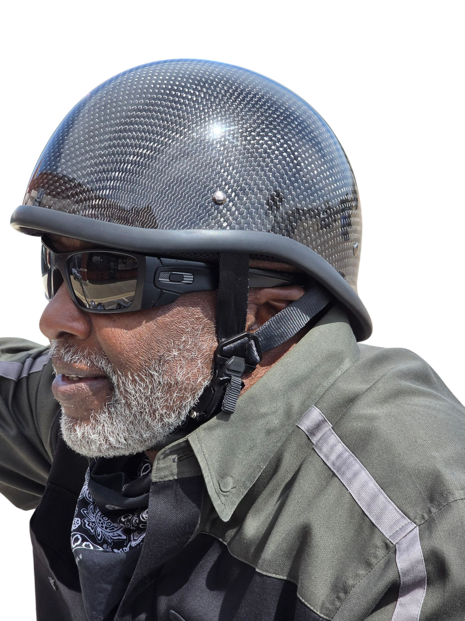 BADASS Brand Carbon Rocker Biker Helmet Ultra-Light and Low Helmet ...