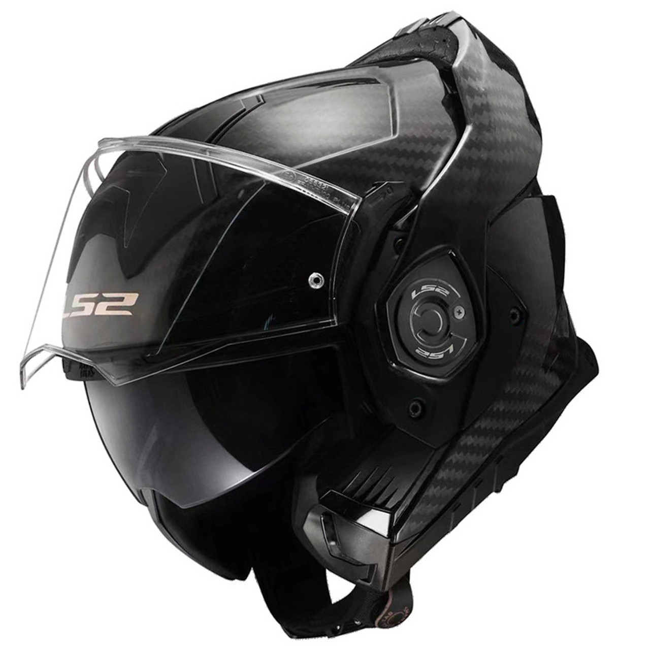 LS2 Advant X Carbon Matte Black 180 degree Modular Motorcycle Helmet ...