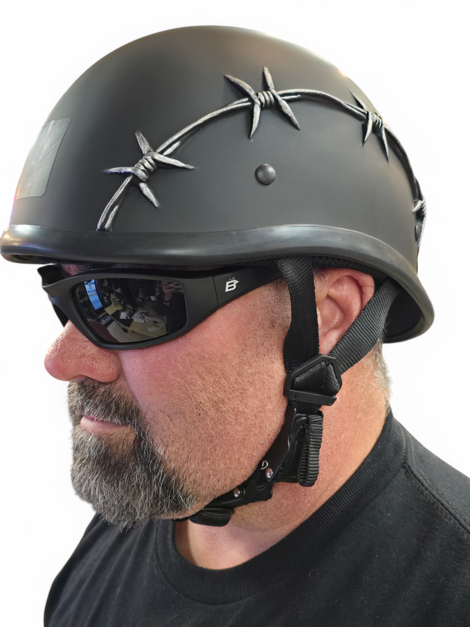 Premium Badass DOT Biker Helmet Micro American Badass Destroyer ...