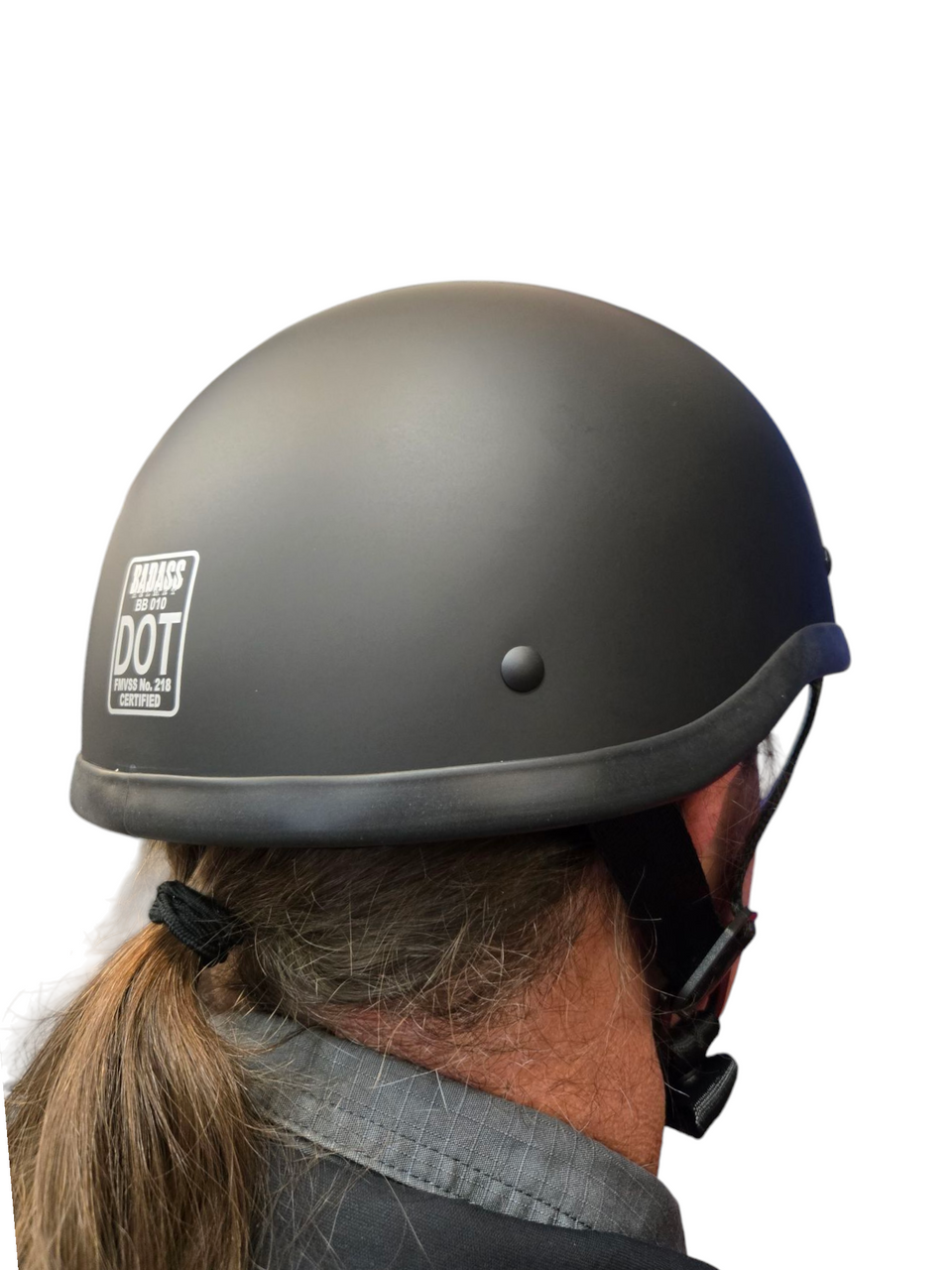 #1 Beanie Biker Helmet Badass Bare Bones Motorcycle Helmet DOT Low ...