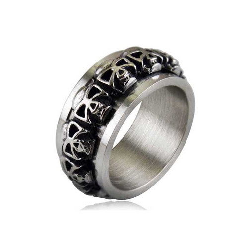 Stainless Steel Biker Rings & Sterling Silver Biker Rings for Men
