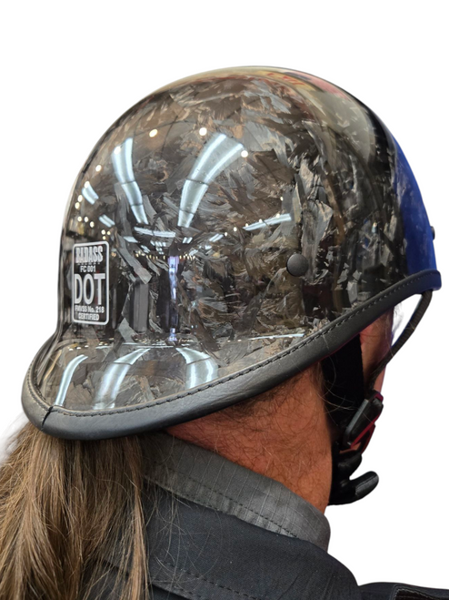 American Badass Forged Carbon Rocker Biker Helmet With Interchangeable ...