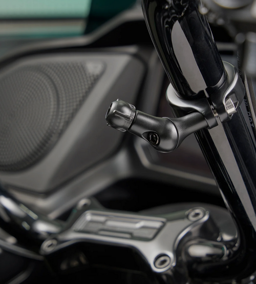 Black Adjust-A-Ball Post Joint for Clamp Mount Chrome By Ciro - Riders ...