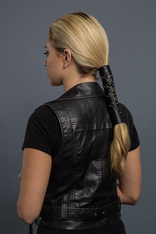 8" DIAMOND CUT-OUT W/LACE & RIVETS - ORIGINAL HAIR GLOVE® - Riders ...