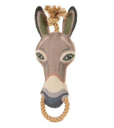 Burlap Buddy Donkey with Rope - The Harness Shop Online
