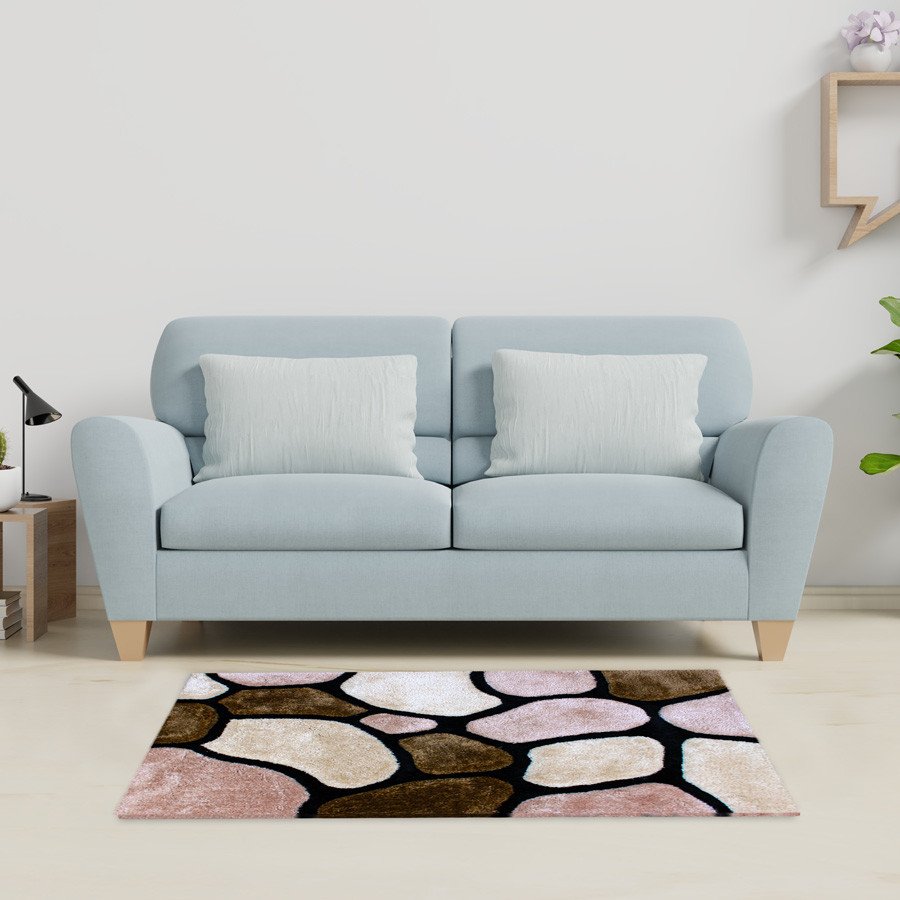 Stone Look Shaggy Rug - MED | Prices Plus