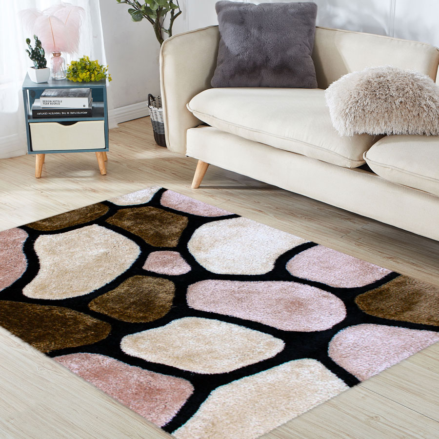 Stone Look Shaggy Rug - LARGE | Prices Plus