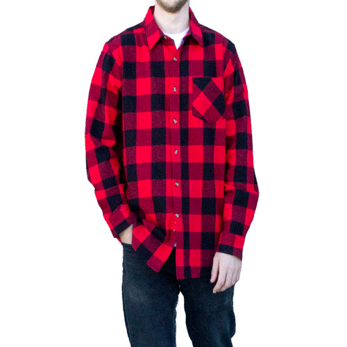 Finn & Fiona Unisex Flannel Shirt - Red
