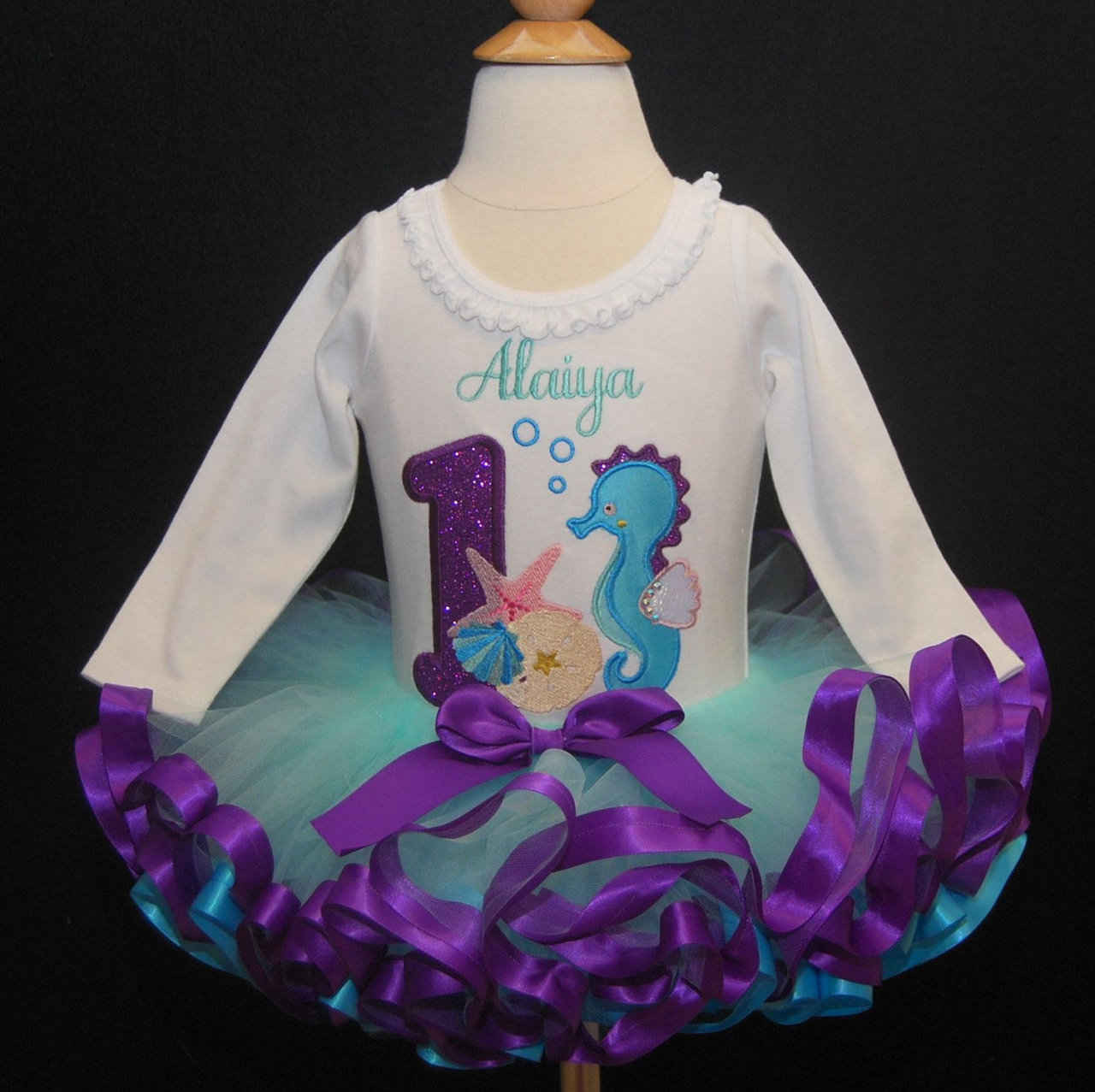 Under the Sea 1st Birthday Outfit, jellyfish tutu set