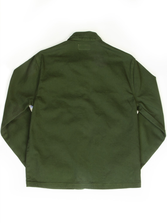 COVERALL JACKET Garment Dyed Green - Tellson.com