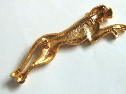Panther Leopard Cougar Pin Cat Rhinestone Crystal Brooch Elegant
