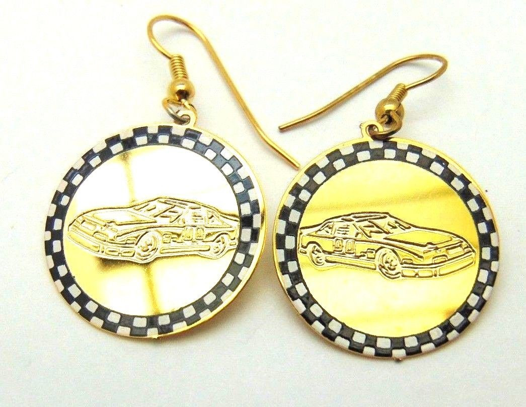 Checkered Flag Earrings Race Track NASCAR Winners Circle Indy 500 ...