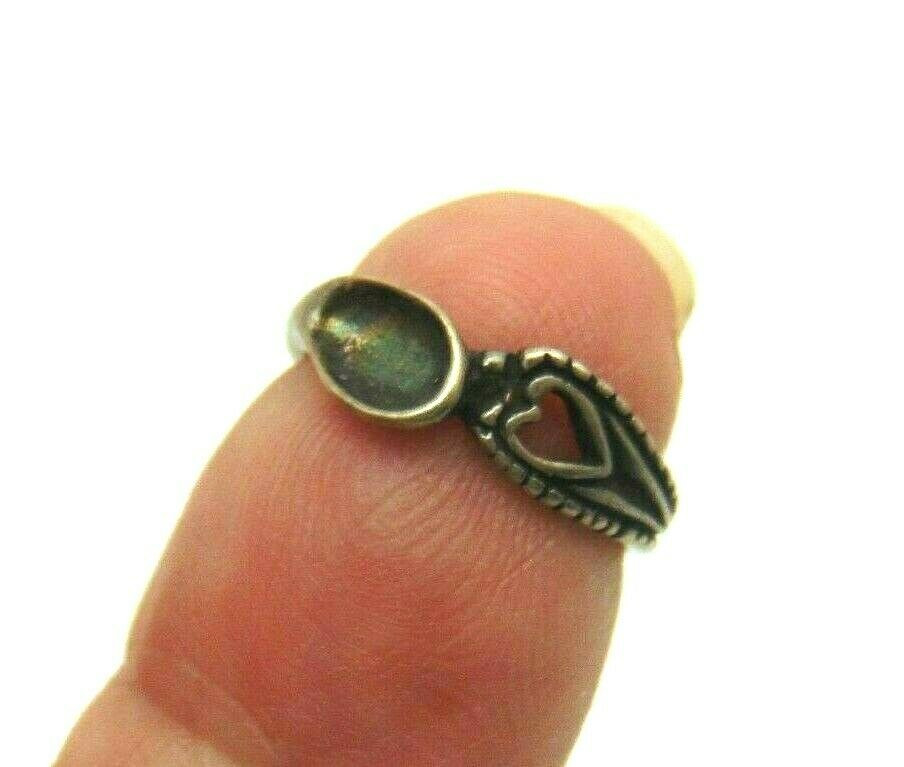 Baby,Ring,Sterling,Silver,TINY,925,Vintage,Old,