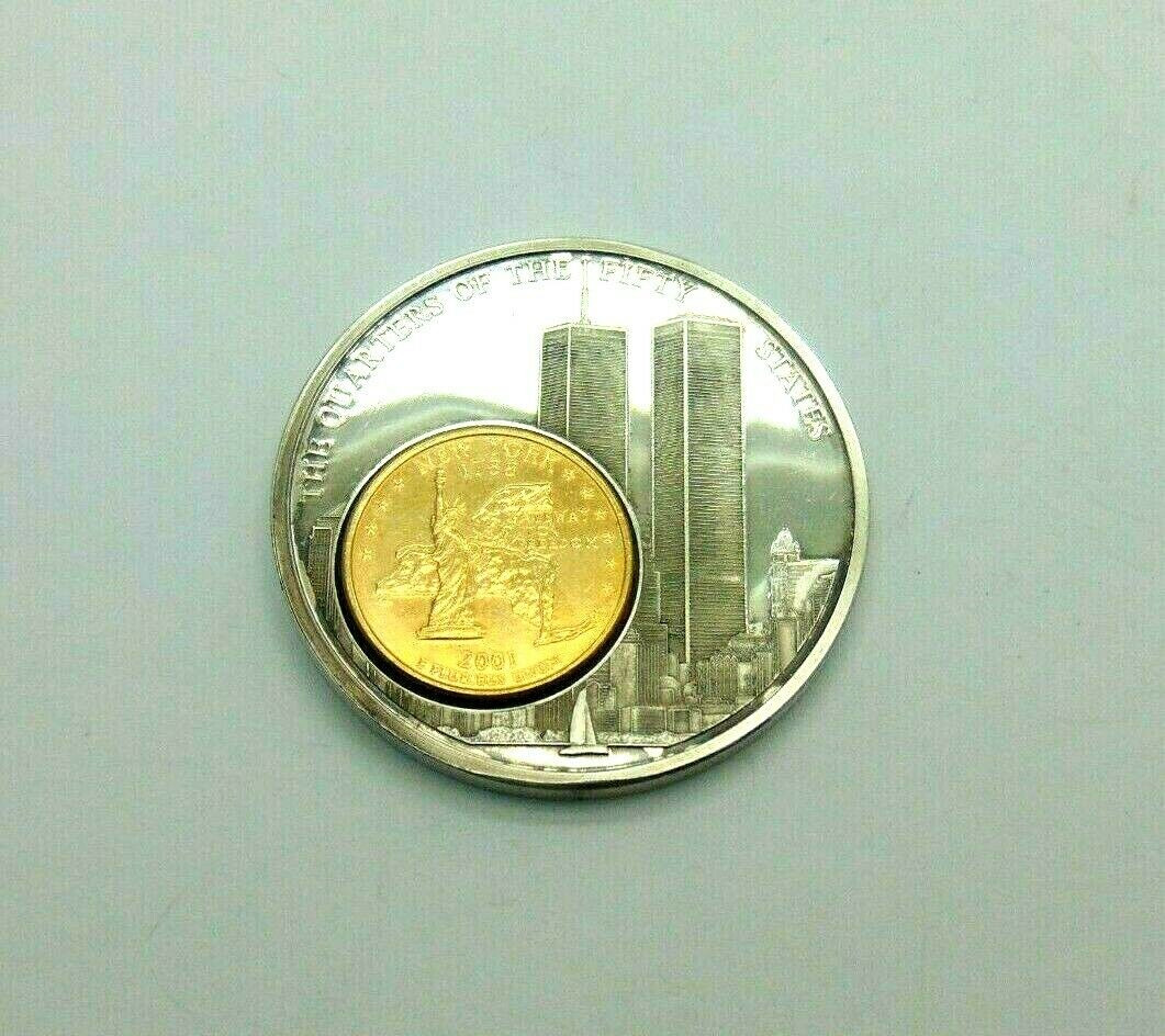 QUARTERS OF THE FIFTY STATES New York Twin Towers 2001 Encased