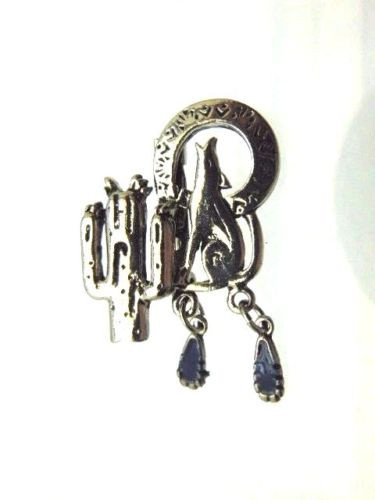 Howling Coyote Earrings Wild Dog Silver Southwestern