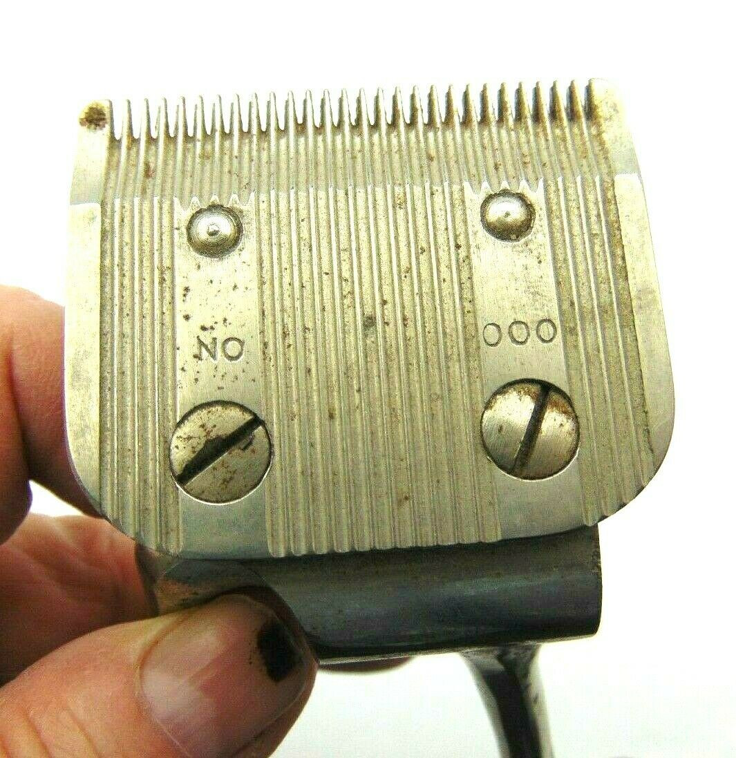 Antique Barber Hand Clippers Manual Marked Vocational Model # 000