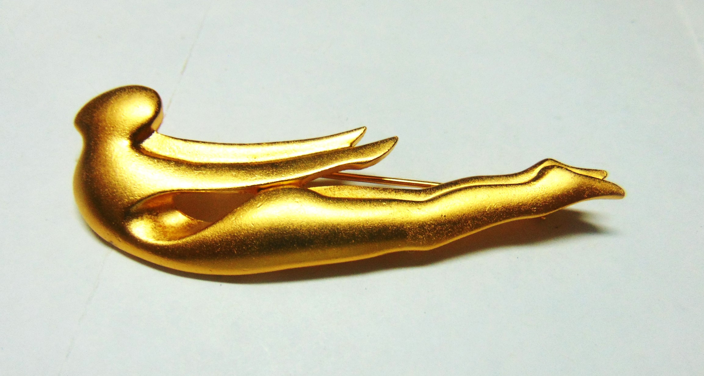 Nurse Pin Signed Stethoscope Cap Mechanical Hospital Brooch Vintage AJC