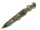 Kilt Dirk Pin Signed Miracle Scottish Celtic Agate Dagger Brooch