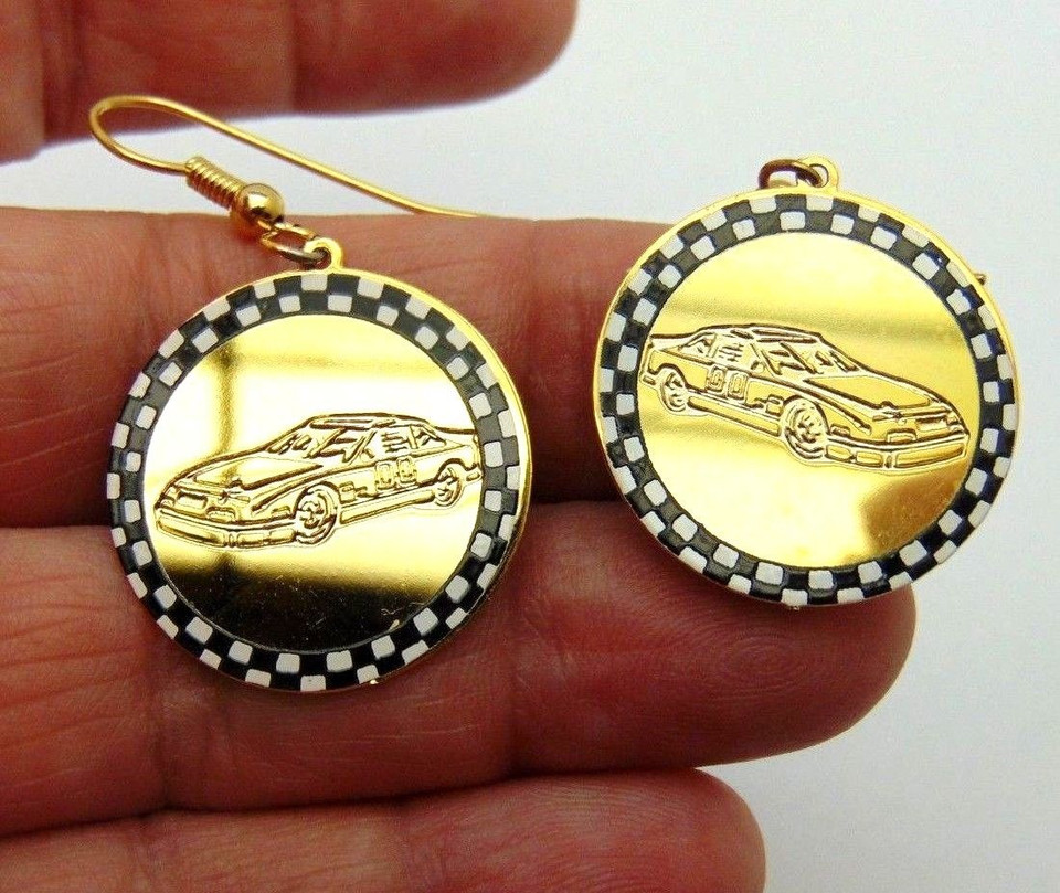 Checkered Flag Earrings Race Track NASCAR Winners Circle Indy 500 ...
