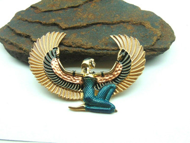 Isis Osiris Wife Pin Cleopatra Queen Goddess Egyptian Brooch