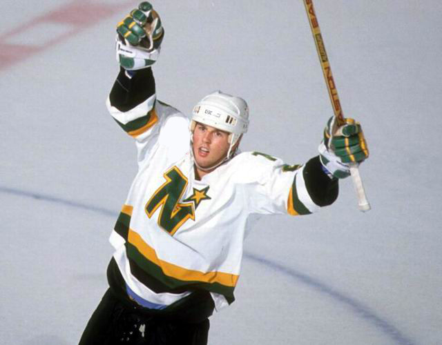 MIKE MODANO | Minnesota North Stars 1991 CCM Vintage Throwback Home NHL ...