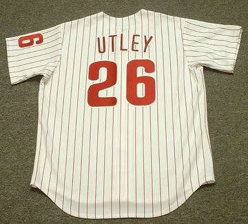 Chase Utley Jersey - 2006 Philadelphia Phillies Home Throwback MLB ...