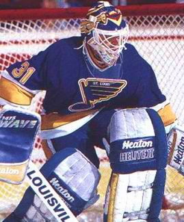 Curtis Joseph 1991 St. Louis Blues Vintage Throwback NHL Hockey Jersey