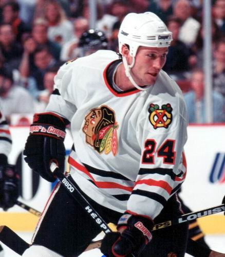 Bob Probert 1996 Chicago Blackhawks Vintage Throwback NHL Hockey Jersey