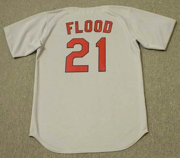Curt Flood Jersey - 1967 St. Louis Cardinals Cooperstown Away Throwback ...