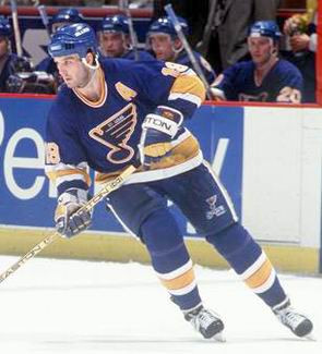 Brendan Shanahan 1991 St. Louis Blues Throwback NHL Hockey Jersey