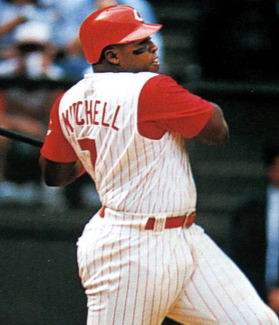 MAJESTIC | KEVIN MITCHELL, Cincinnati Reds 1993 Throwback Baseball Jersey