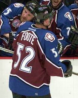 Adam Foote Jersey - Colorado Avalanche 1996 Away Vintage NHL Hockey Jersey