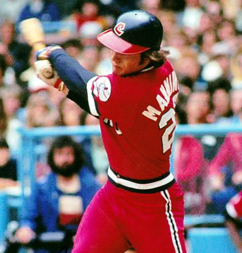 MAJESTIC | RICK MANNING Cleveland Indians 1975 Cooperstown Baseball Jersey